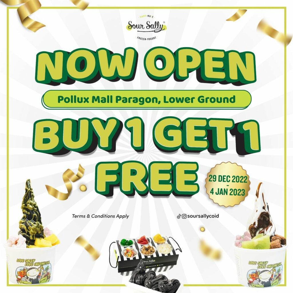 NOW OPEN OUTLET SOUR SALLY KE-71!⁣ – Pollux Malls