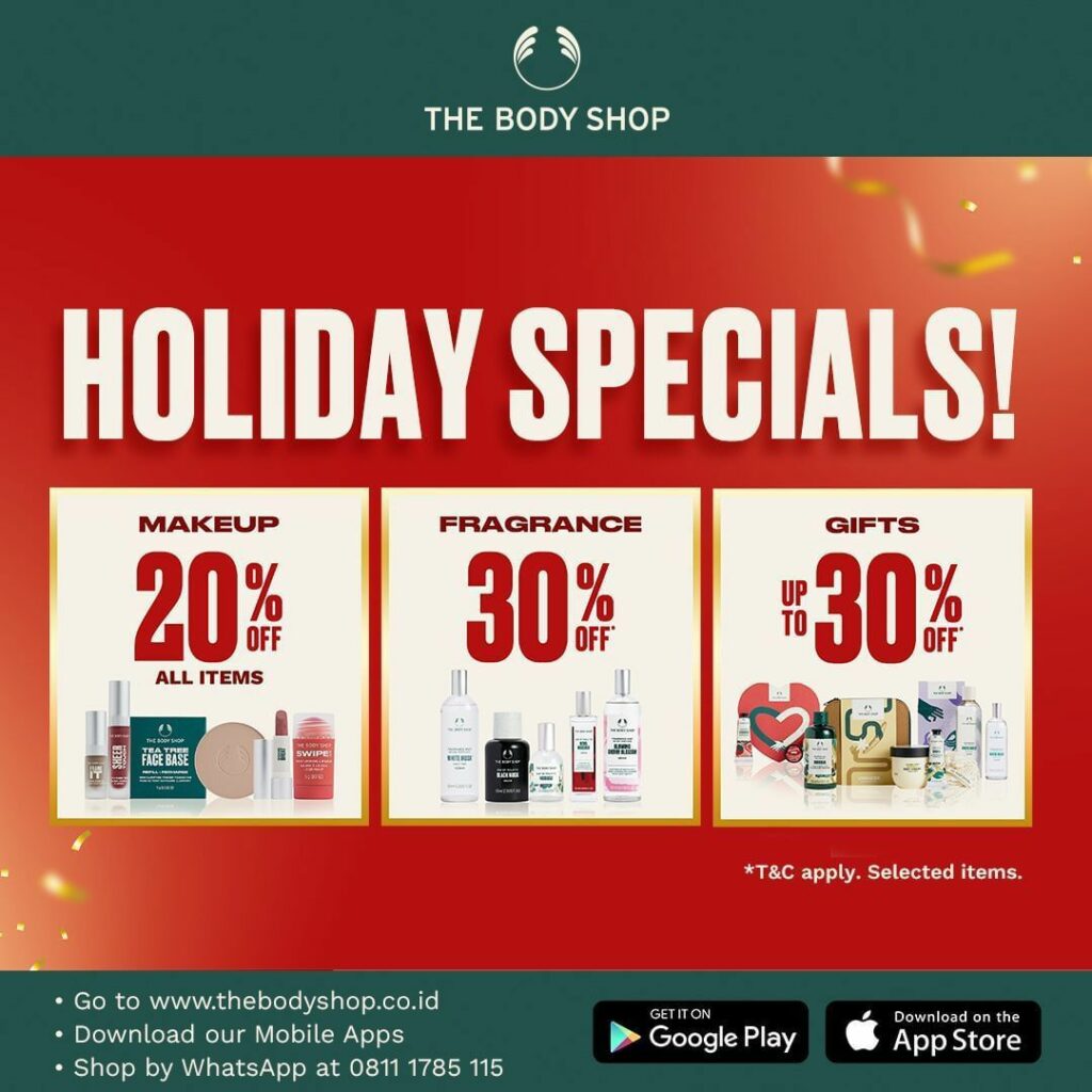 THE BODY SHOP HOLIDAY SPECIAL DEALS! – Pollux Malls