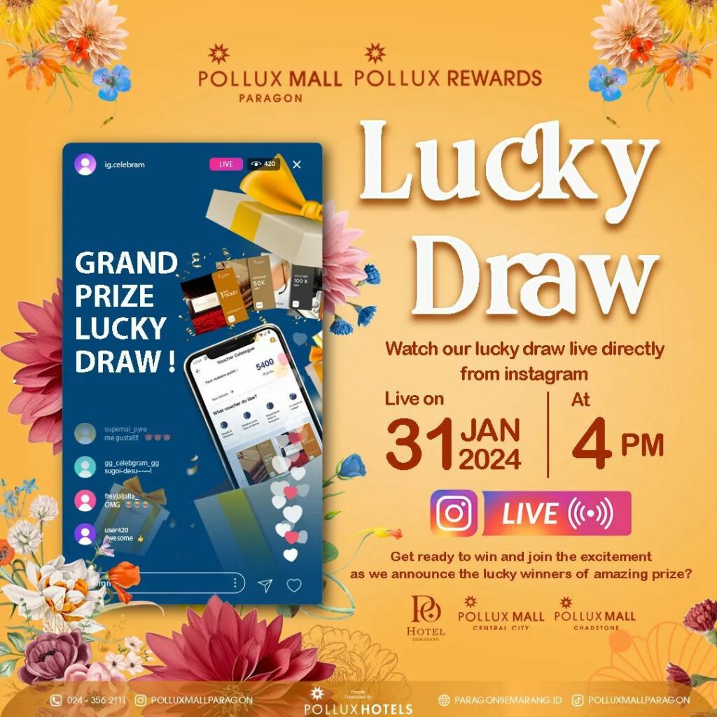 POLLUX REWARD LUCKY DRAW! – Pollux Malls