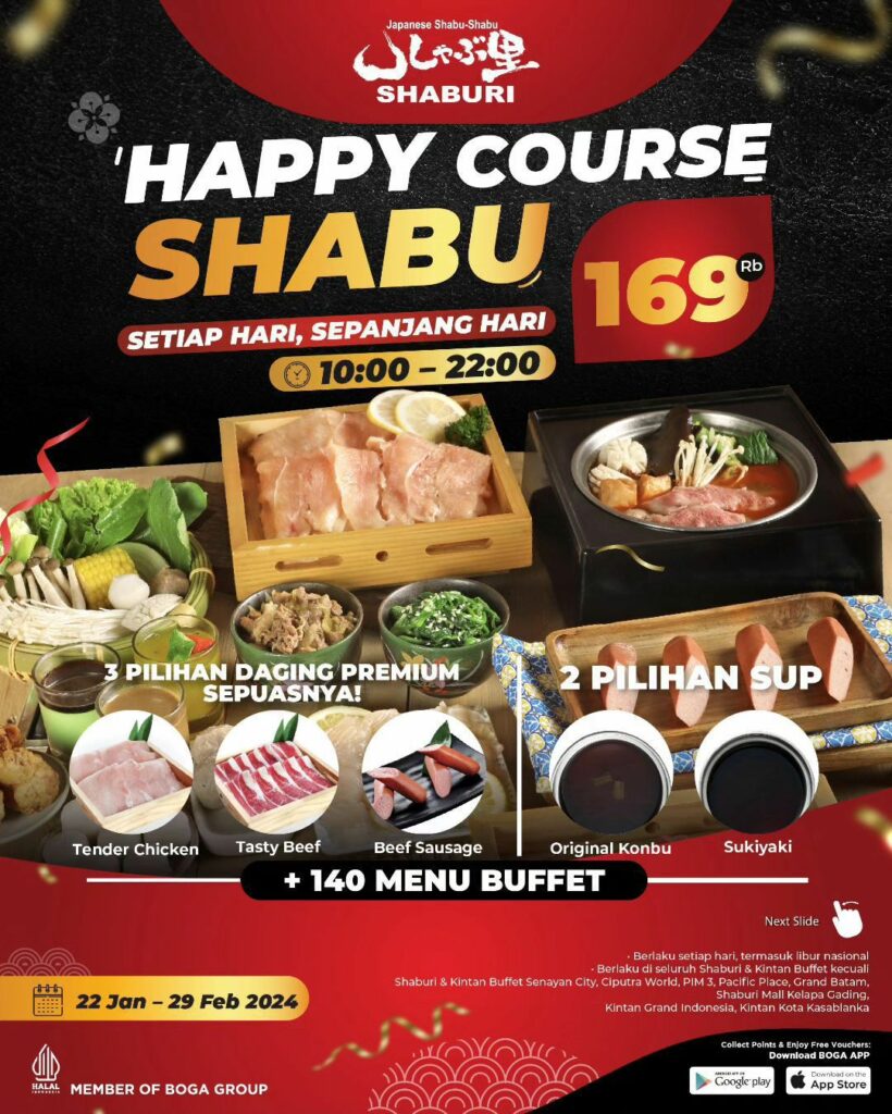 SHABURI HAPPY COURSE SHABU! – Pollux Malls